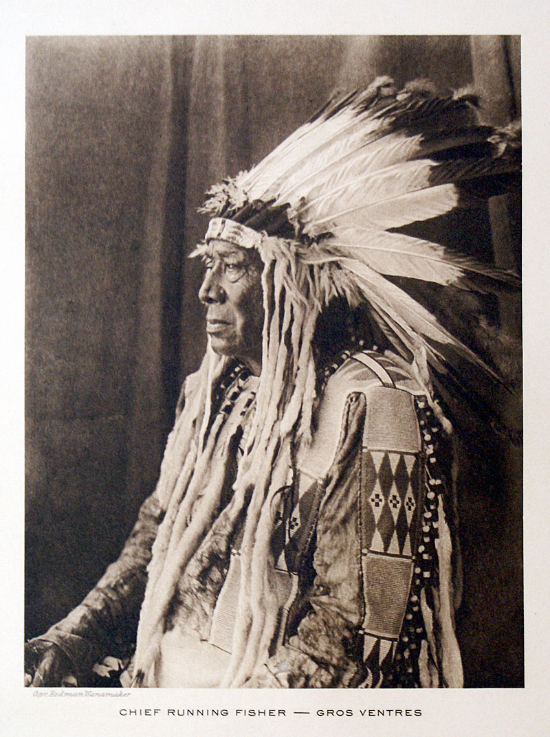 Wanamaker: Gros Ventres - Chief Running Fisher, c 1913-25 [I-339] - $0. ...