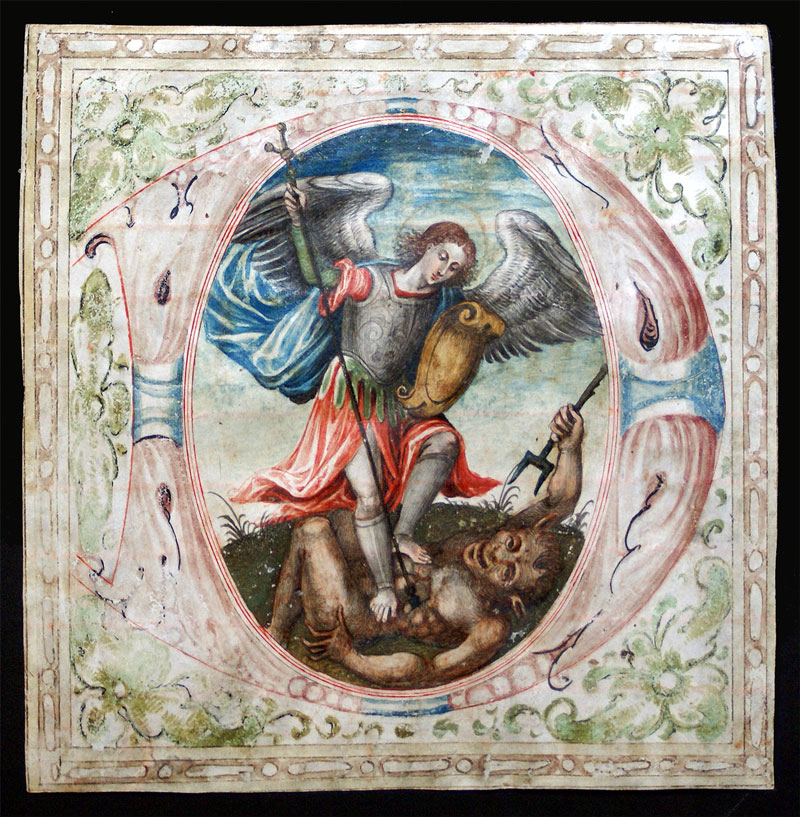 An exceptional miniature - St Michael's victory over Devil [IM-12101 ...