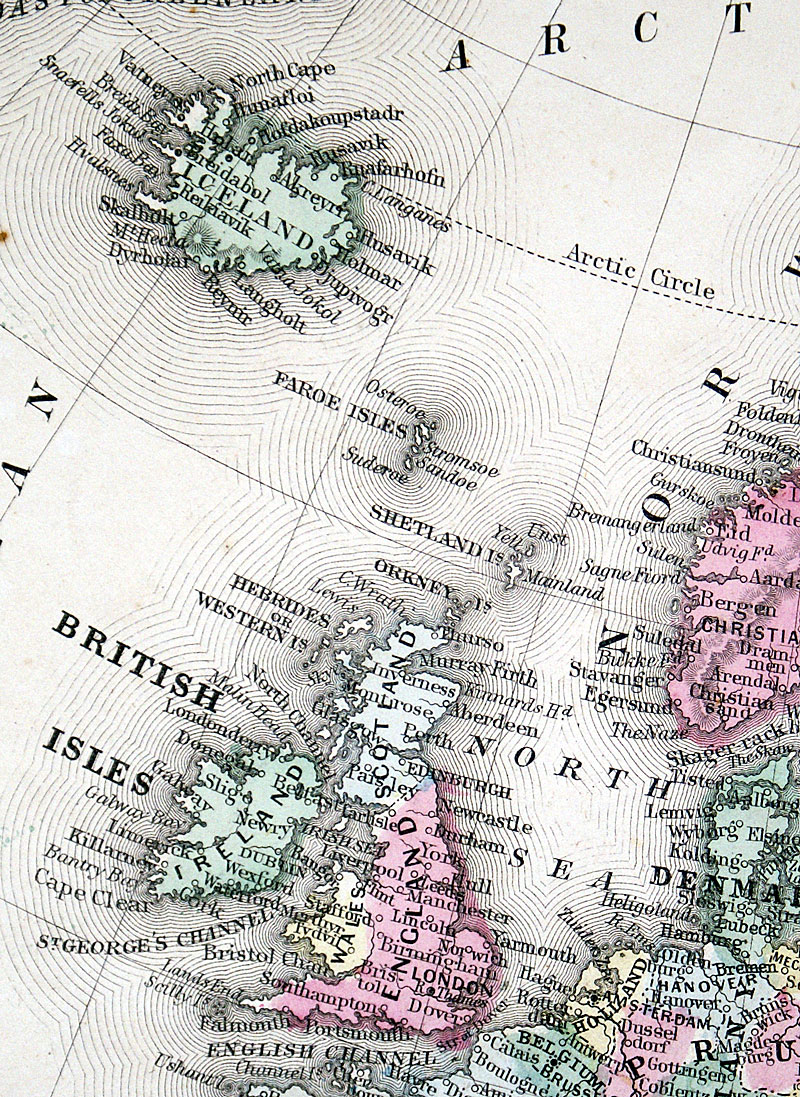 Map of Europe... circa 1866 - Mitchell [M-13831] - $0.00 : Antique ...