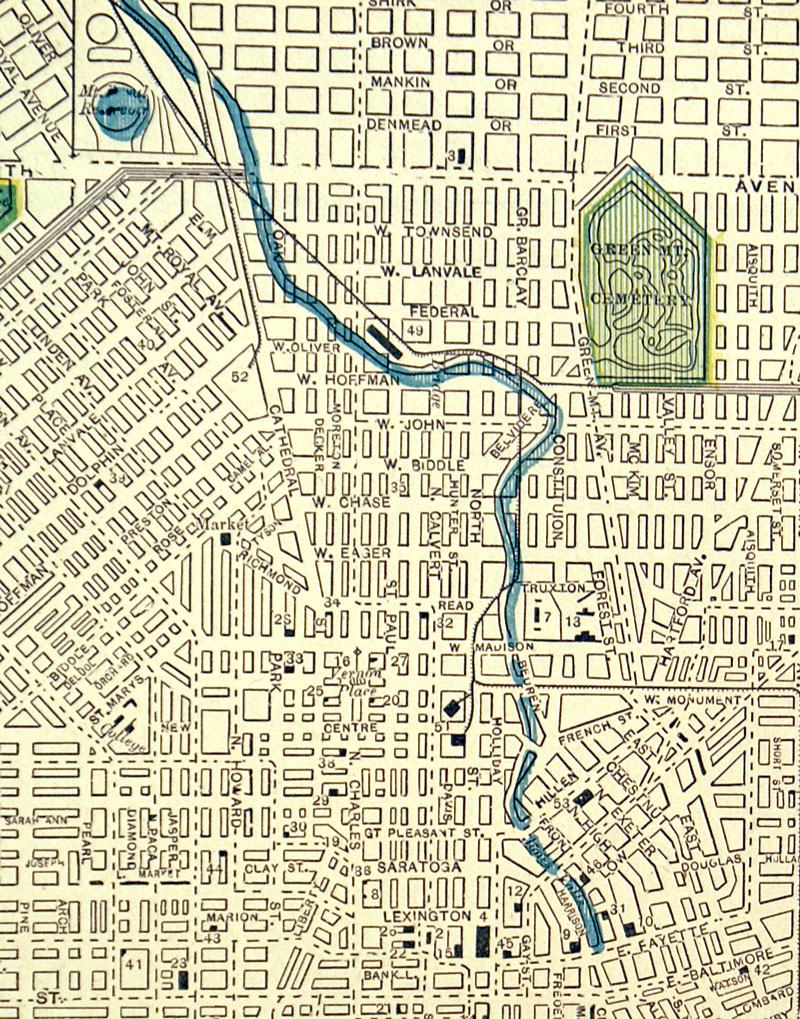 Map of Baltimore c 1899 - Cram - Very detailed [M-1580] - $0.00 ...