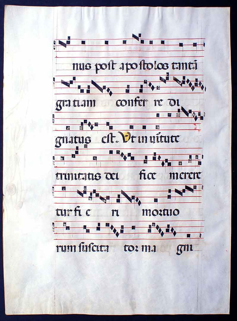 c 1470-80 Gregorian Chant - Elaborate illuminated initial [IM-10508 ...