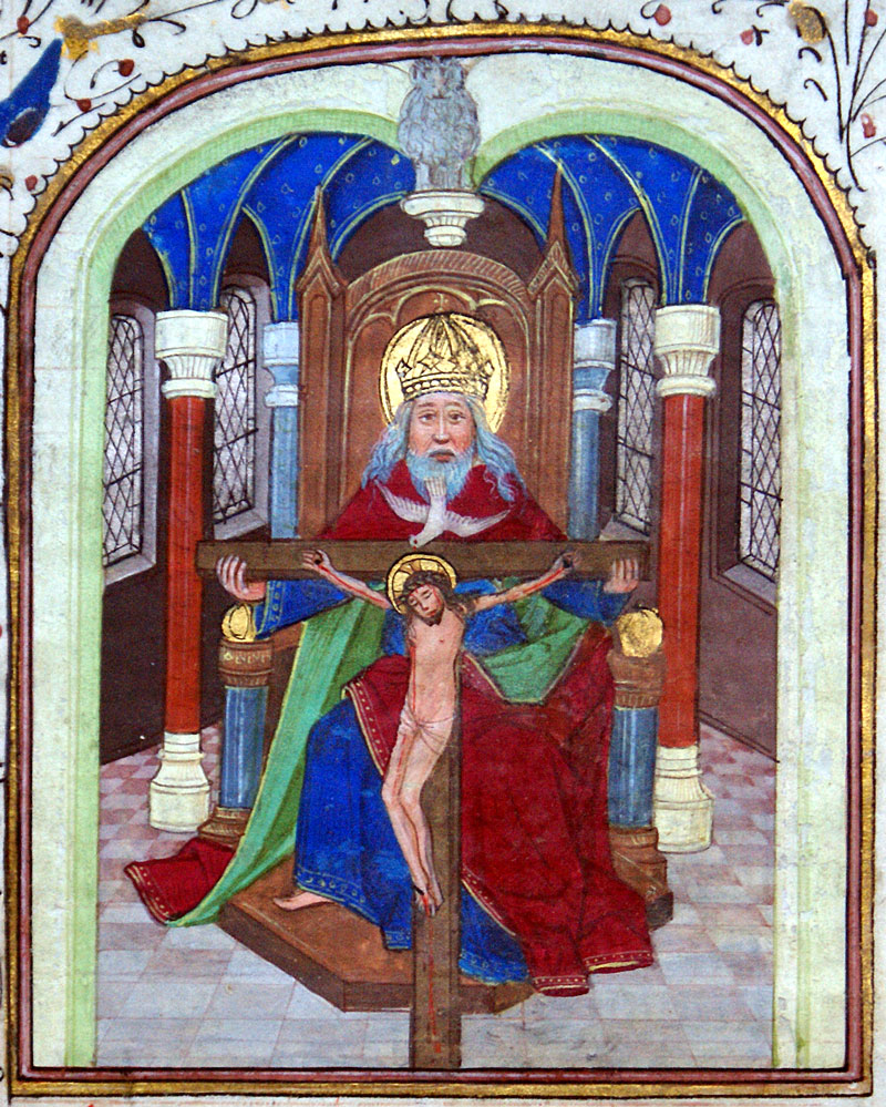 c 1455-65 Exceptional Book of Hours Leaf - Throne of Grace [IM-10570 ...