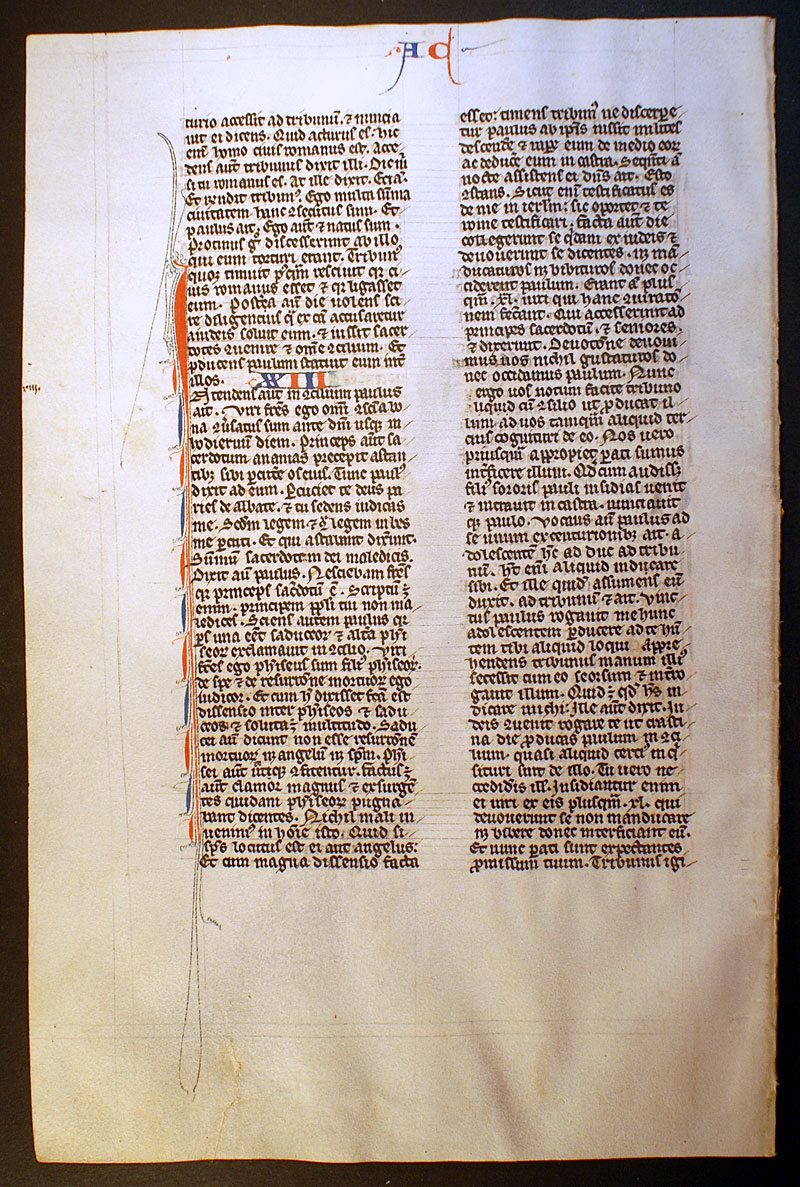 Medieval Bible Leaf - c 1247 - Conversion of Paul [IM-11134] - $0.00 ...