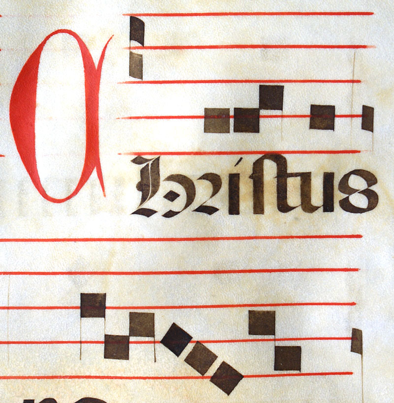 Gregorian Chant - c 1612 - Antiphonal Leaf - Exultation of Cross [IM ...