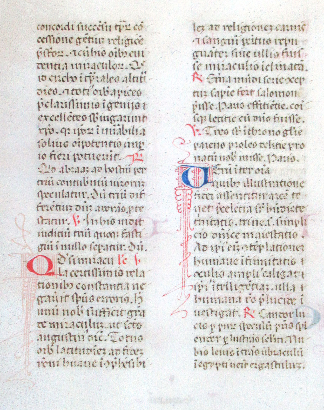 c 1460 Breviary Leaf, Northern Italy - Venerable Bede [IM-12847] - $0. ...