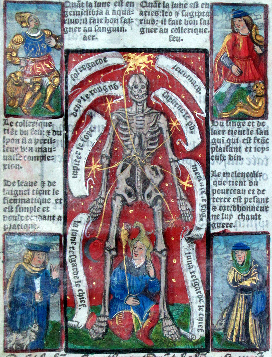 c 1532 Book of Hours Leaf - Planetary Man [IM-13056] - $0.00 : Antique ...