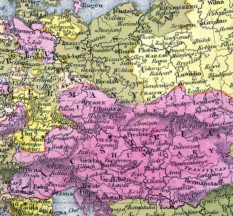 Europe c 1847 - Mitchell [M-10038] - $0.00 : Antique Manuscripts, Maps ...