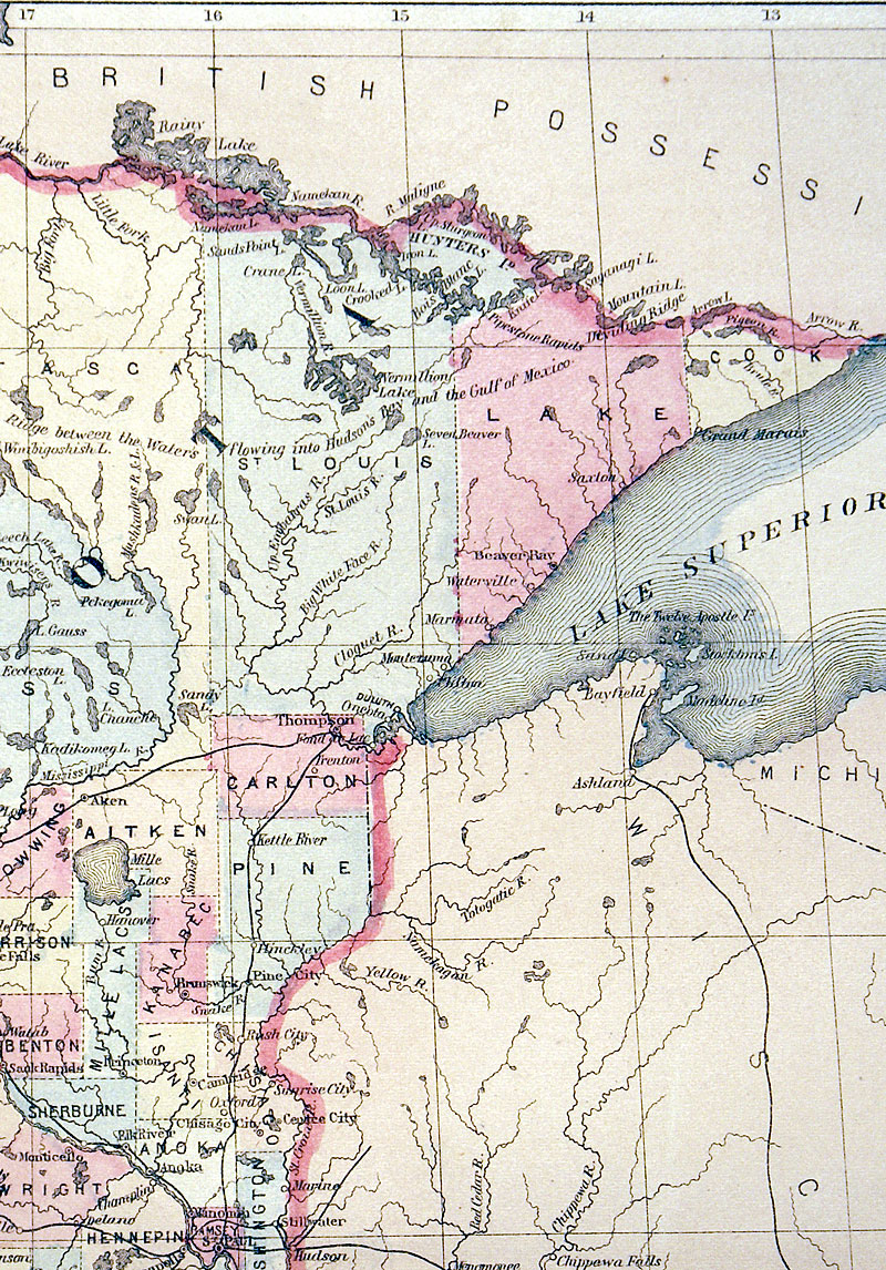 c 1881 ''...Minnesota and Iowa'' - Bradley [M-10055] - $0.00 : Antique ...