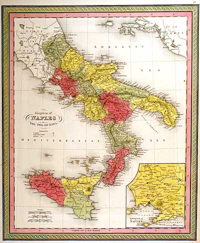 ''NAPLES or THE TWO SICILIES'' c 1847 - Mitchell [M-10478] - $0.00 ...
