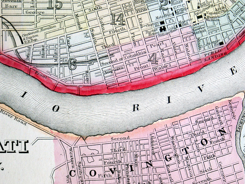 c 1860 Plan of Cincinnati and Vicinity - Mitchell [M-11771] - $0.00 ...