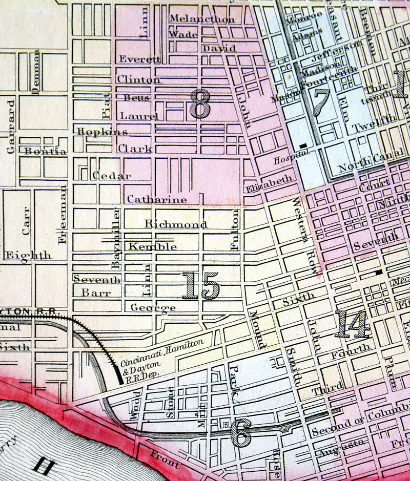 c 1860 Plan of Cincinnati and Vicinity - Mitchell [M-11771] - $0.00 ...