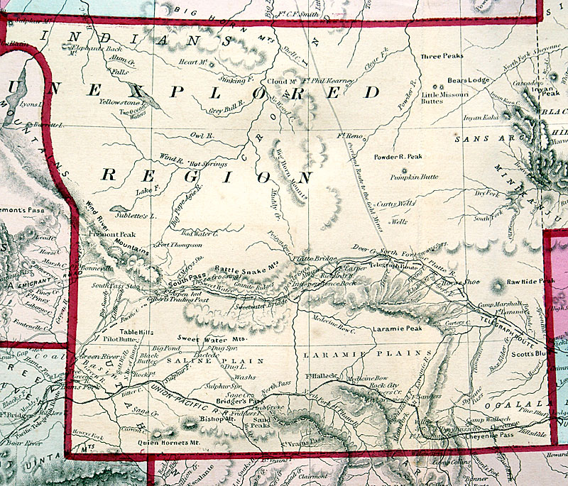 Nebraska and Northern Territories c 1868 - Walling [M-11862] - $0.00 ...