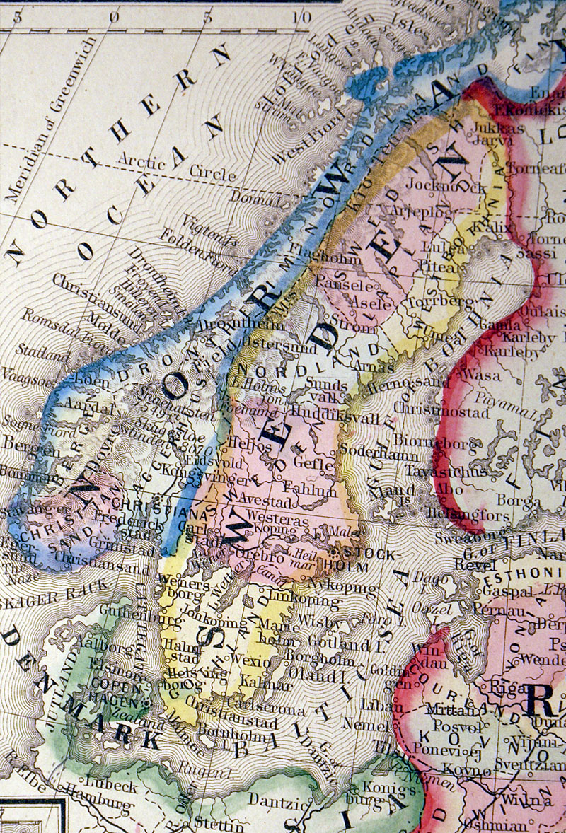 ''Russia in Europe, Sweden & Norway'' c 1866 - Mitchell [M-12191] - $0. ...