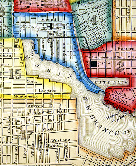 ''Plan of Baltimore'' c 1860 - Mitchell [M-12486] - $0.00 : Antique ...