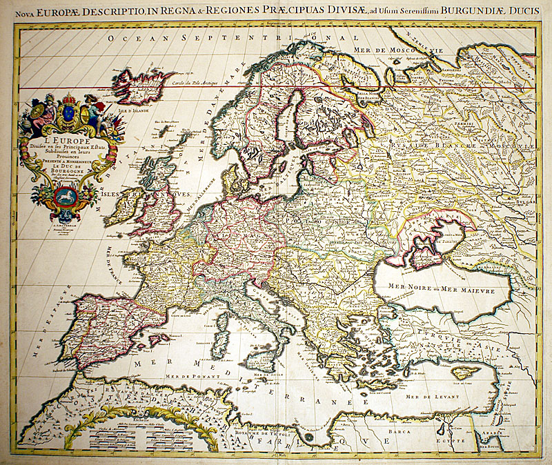 ''L'Europe... c 1705 - Jaillot-Mortier [M-13271] - $0.00 : Antique ...