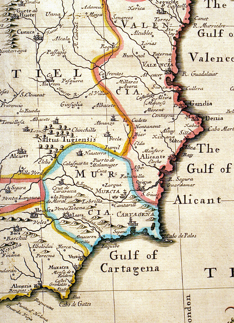 ''Spain and Portugall..'' Senex c 1719 [M-13300] - $0.00 : Antique ...