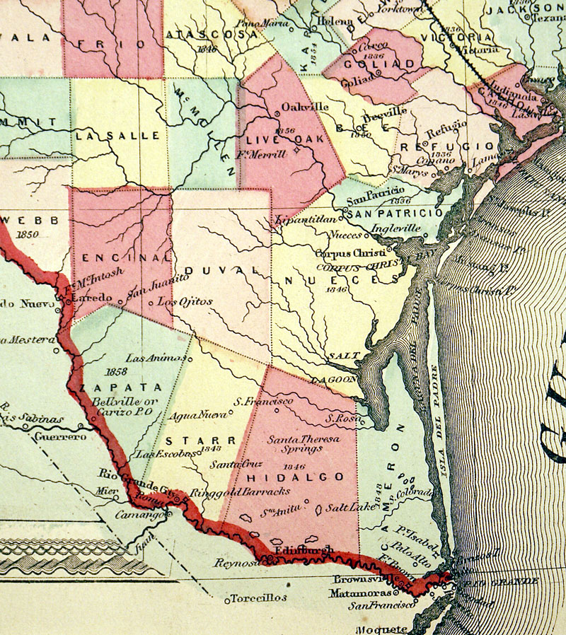 Map of Texas c 1874 - H H Lloyd & Co for Warner & Beers [M-13490] - $0. ...