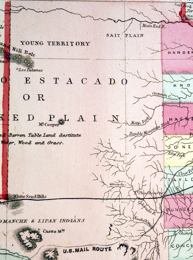 Map of Texas c 1874 - H H Lloyd & Co for Warner & Beers [M-13490] - $0. ...