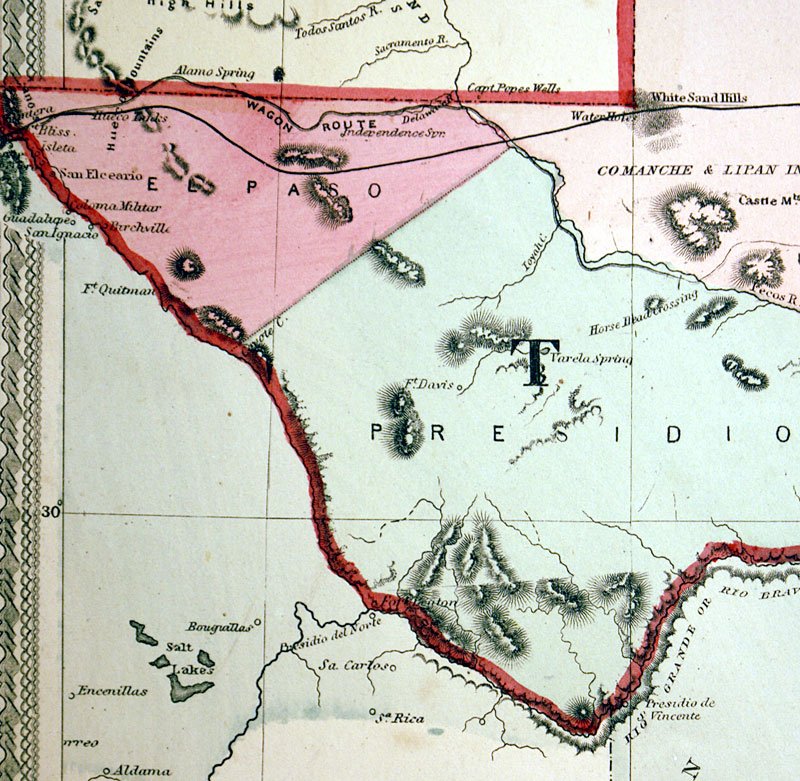 Map of Texas c 1874 - H H Lloyd & Co for Warner & Beers [M-13490] - $0. ...