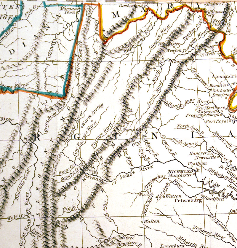 Map of the Southern States of America c 1795 - Russell [M-13495] - $0. ...