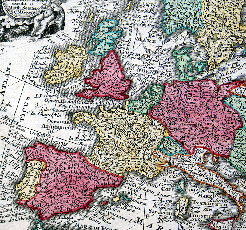 Europa... c 1760 - Seutter - Lotter - Attractive & Detailed [M-13988 ...