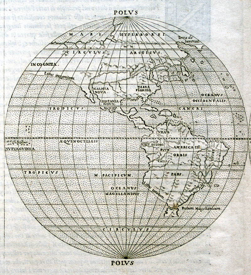 c 1561-64 Ruscelli Map of the World Orbis Descriptio [M-14364] - $895. ...