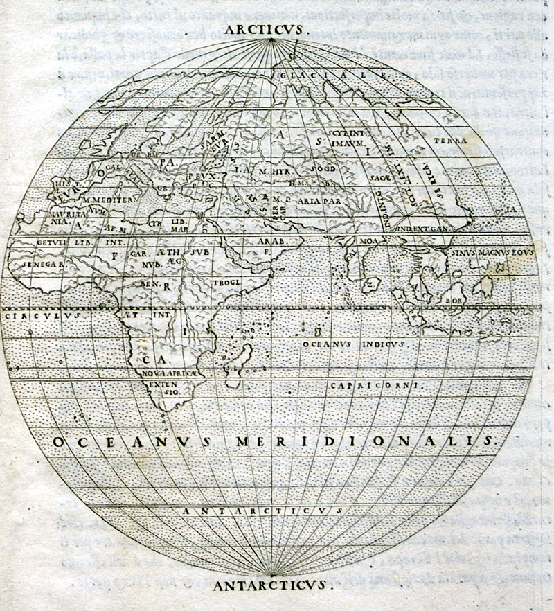 c 1561-64 Ruscelli Map of the World Orbis Descriptio [M-14364] - $895. ...