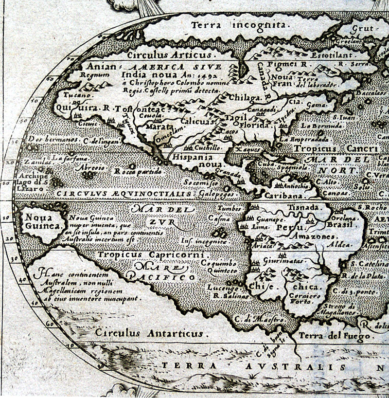 c 1596 World Map - Ortelius/Magini - First Edition [M-14377] - $0.00 : Antique Manuscripts, Maps ...