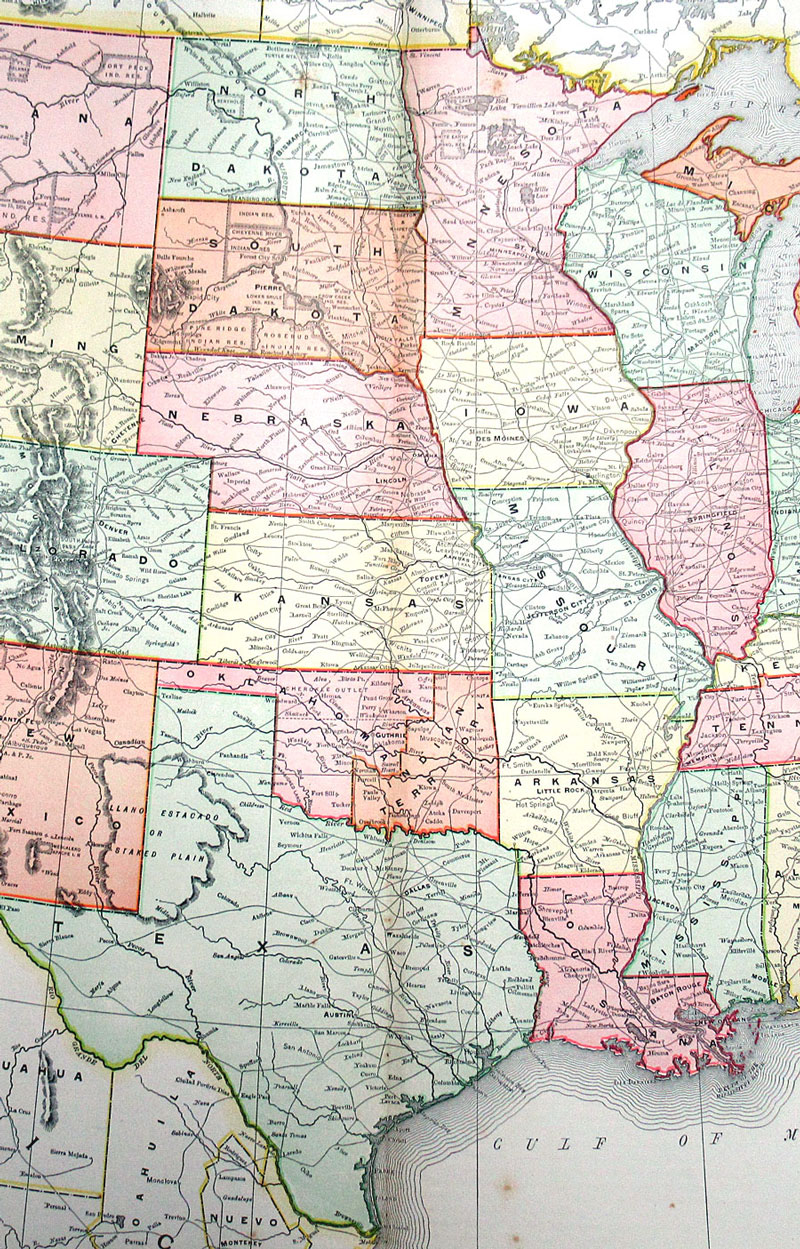 c 1895 Rand, McNally & Co large map of the United States [M-14514] - $0 ...