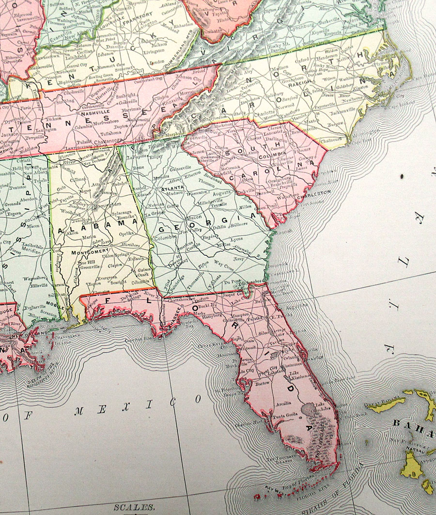 c 1895 Rand, McNally & Co large map of the United States [M-14514] - $0 ...