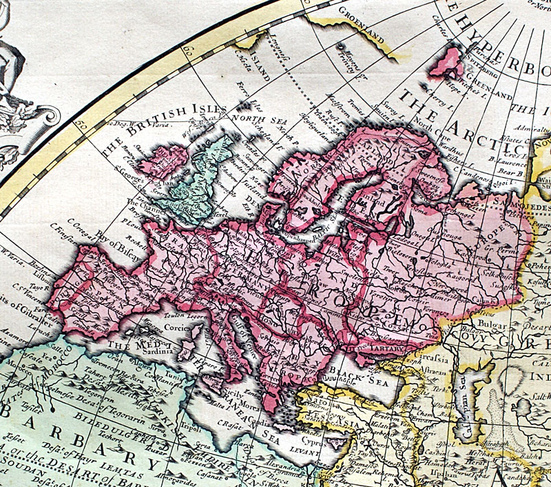 c 1725 Large World Map - Calif as Island - J. Senex [M-9871] - $0.00 ...