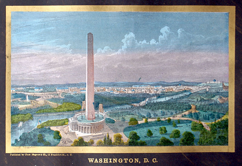 Washington, D.C. c 1850's Birds-eye view - Charles Magnus [V-2510] - $0 ...